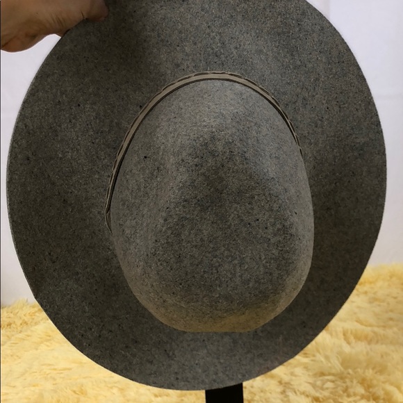 rag & bone | Accessories | Rag Bone Grey Oxford Wide Brim Wool Fedora ...